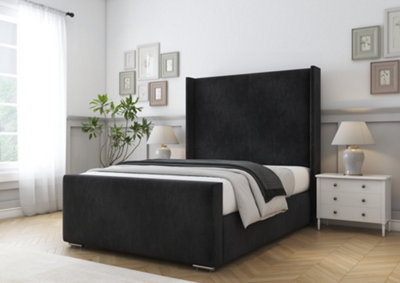 Comfort Beds Madrid Black Naples Bed Frame with Mattress