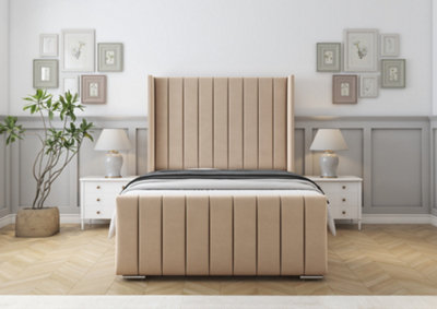 Comfort Beds Serena Pebble Plush Bed Frame with Mattress