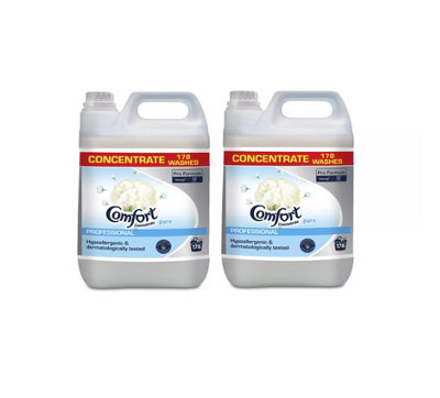 Comfort Professional Fabric Conditioner Pure Concentrate 178 Wash 5L ...