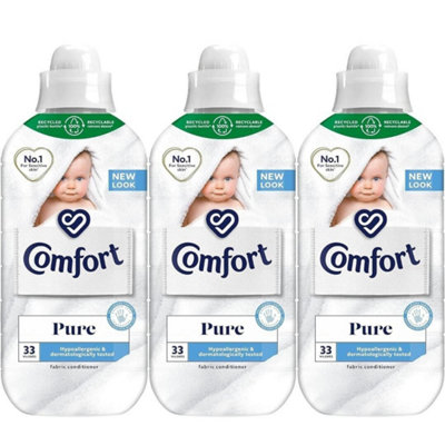 Comfort Pure Fabric Conditioner Hypoallergenic 33 Washes 990ml Pack Of ...