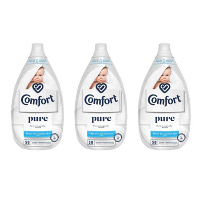 Comfort Pure Ultra Concentrated Fabric Conditioner 870 ML - Pack of 3