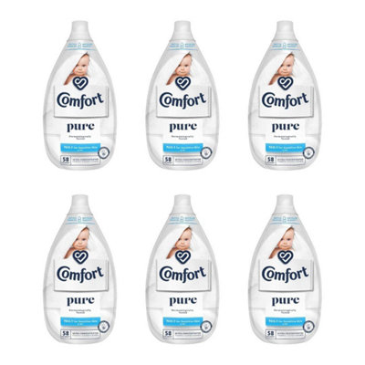 Comfort Pure Ultra Concentrated Fabric Conditioner 870 ML - Pack of 6