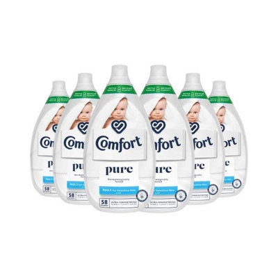 Comfort Pure Ultra Concentrated Fabric Conditioner 870ml - Pack of 6