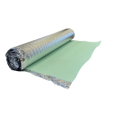 Comfort Silver 3mm DPM Underlay for Wood & Laminate Flooring with Self Adhesive Overlap