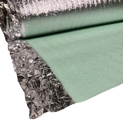 Comfort Silver 3mm DPM Underlay for Wood & Laminate Flooring with Self Adhesive Overlap