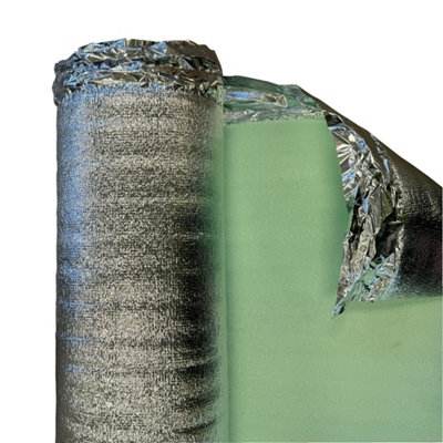 Comfort Silver 3mm DPM Underlay for Wood & Laminate Flooring with Self Adhesive Overlap