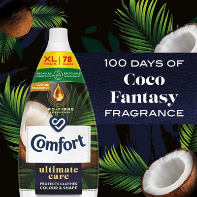 Comfort Ultimate Care Fabric Conditioner Coco Fantasy 1.18 Litre 78W, 4 ...