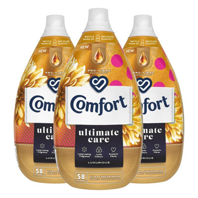 Comfort Ultimate Care Luxurious Liquid Fabric Conditioner 58 Washes, 3x ...