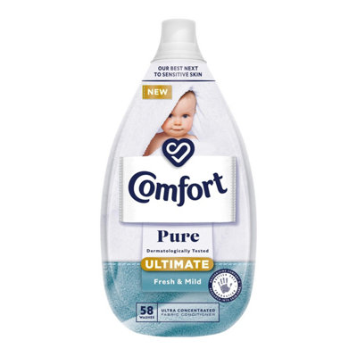 Comfort Ultra Concentrated Pure Fabric Conditioner Fresh & Mild 870ml ...