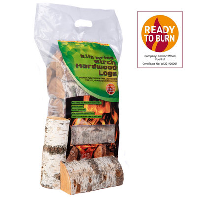 Comfort Wood Fuels Firewood Kiln Dried Hardwood Birch Logs 22L