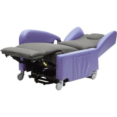 Comfortable Dual Motor Rise and Recline Lounge Chair in Black and ...