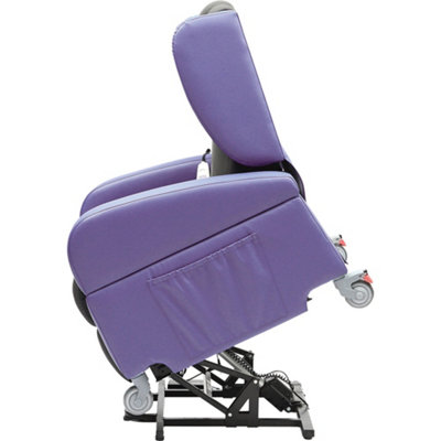 Comfortable Dual Motor Rise and Recline Lounge Chair in Black and ...