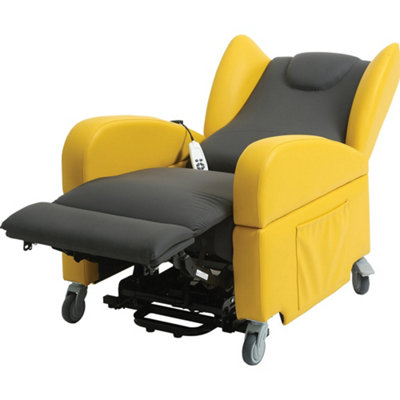 Comfortable Dual Motor Rise and Recline Lounge Chair with Wipe Clean PU ...