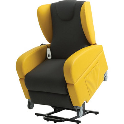 Comfortable Dual Motor Rise and Recline Lounge Chair with Wipe Clean PU ...