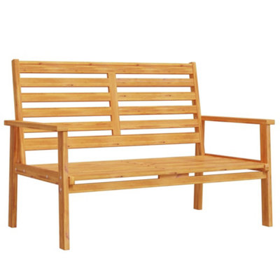 Comfortable Garden Sofa Bench 120 cm Solid Wood Acacia