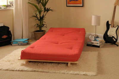 Comfy Living 2ft6 Luxury Futon Set in Red