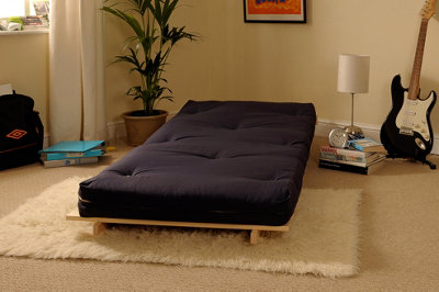 Comfy Living 3ft Futon Set in Navy