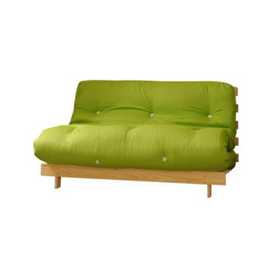 Comfy Living 4ft Luxury Futon Set Lime