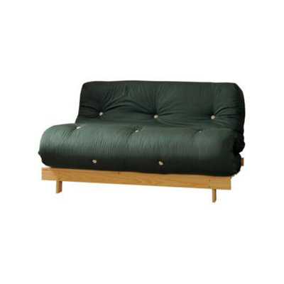 Comfy Living 4ft6 Futon Set in Green