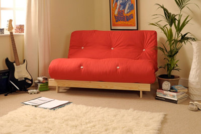 Comfy Living 4ft6 Luxury Futon Set in Red