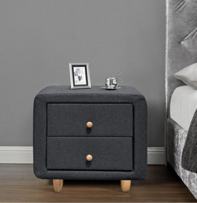 Comfy Living Jakarta Linen Bedside Table | DIY at B&Q