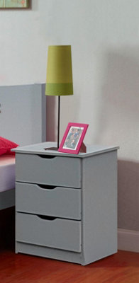 Comfy Living Star Bedside Table in Grey | DIY at B&Q