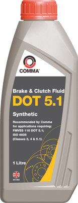 Comma DOT 5.1 Synthetic Brake Fluid 1L | DIY at B&Q