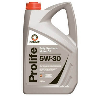 Comma Engine Oil Prolife 5W-30 Fully Synthetic Petrol Diesel Audi VW 5 ...