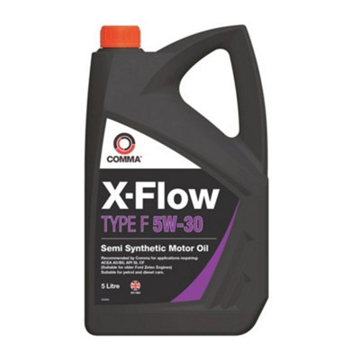 COMMA ENGINE OIL X-FLOW TYPE F 5W-30 SEMI SYNTHETIC MOTOR PETROL DIESEL ...
