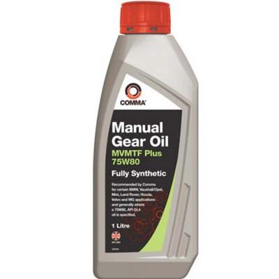 COMMA Manual Gear Oil MVMTF Plus Transmission Fluid 75W80 Fully ...