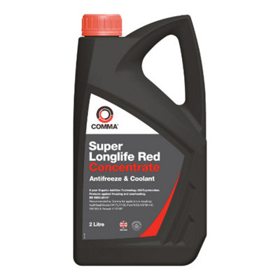 Comma Super Long Life Red Antifreeze Concentrate 2L | DIY at B&Q