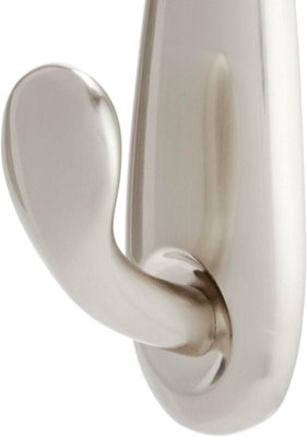 Command Forever Classic Brushed Nickel Large Metal Hook FC13-BN