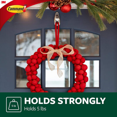 Command Outdoor Brushed Nickel Large Metal Hook FC13-BN-AW