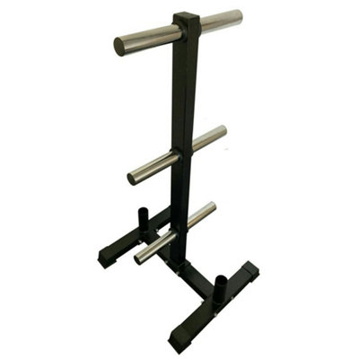 Commercial 2" Olympic Bumper Plate Weight Tree & Bar Stand