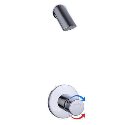 Commercial Timed Flow Concealed Non Concussive Shower with Temperature ...