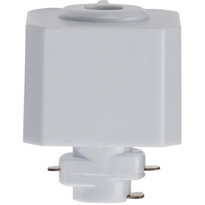 Commercial Track Lighting Pendant Adaptor - 6A Maximum - White Pc Rail ...