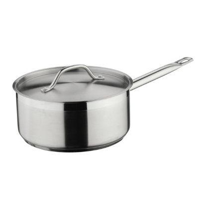 Commichef+ Saucepan, Stainless Steel Cooking Pot with Lid, 20cm, 3.0L