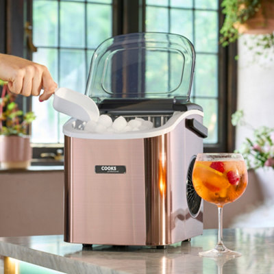 Shop Compact Automatic Ice Maker 1.2L Water Tank Quick and Easy with 2 ...