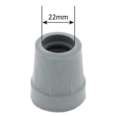 Compact Crutch Rubber Ferrules Tips Feet 22mm (7/8") Heavy Duty - 4 ...