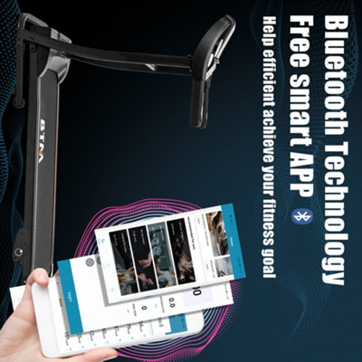 Compact Electric Treadmill with 1.5HP Motor, Manual Incline, LED ...