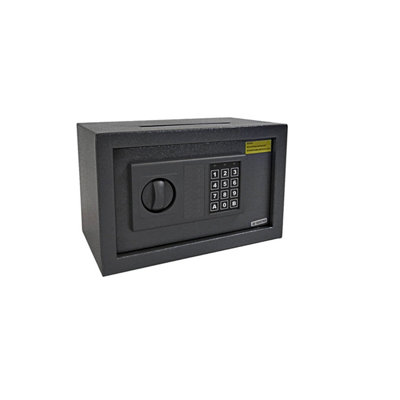 COMPACT ELECTRONIC HOME SAFE STEEL SECURITY BOX 200 X 300 X 200 MM ...