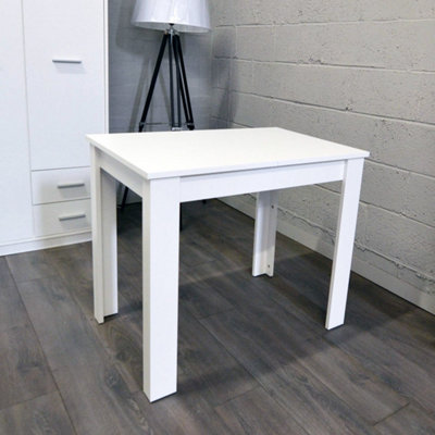 Compact Extending Modern Dining Table - Ramen Mini 60x90-130 cm - White