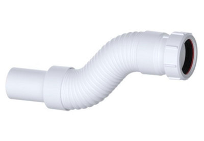 Compact Flexible Waste Pipe Connector 1.1/2 Inch Outlet - 40mm ...