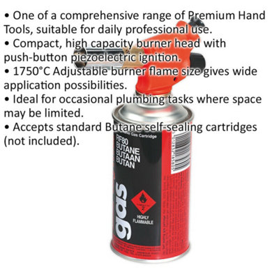 Compact Mini Soldering Blow Torch - Adjustable Flame Head for Versatile Use