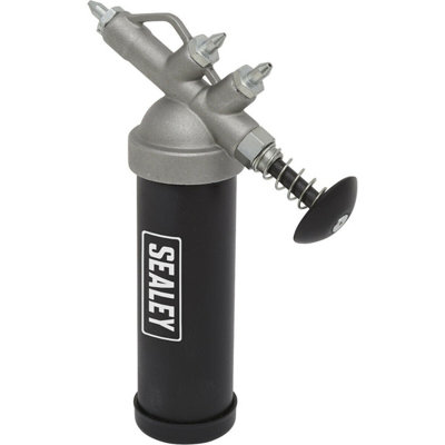 COMPACT PUSH TYPE MINI GREASE GUN WITH THREE NOZZLE SIZES AND 3OZ ...