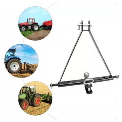 Compact Tractor Mounted Towing Cat 1 Triangle Pin-3 POINT LINKAGE TOW HITCH