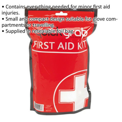 Compact Travel First Aid Kit - Essential Medical Supplies for Emergencies