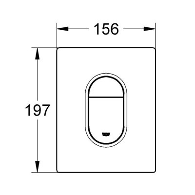 Compatible with grohe flush panel water tank push plate bright gold