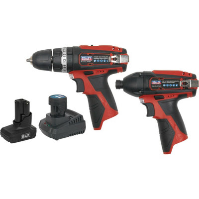 Complete 6 Piece 12V Cordless Power Tool Set with Batteries and Charger