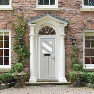 Composite door Eaton Agate Grey 920mm x 2090mm Open in Left hand Obs ...